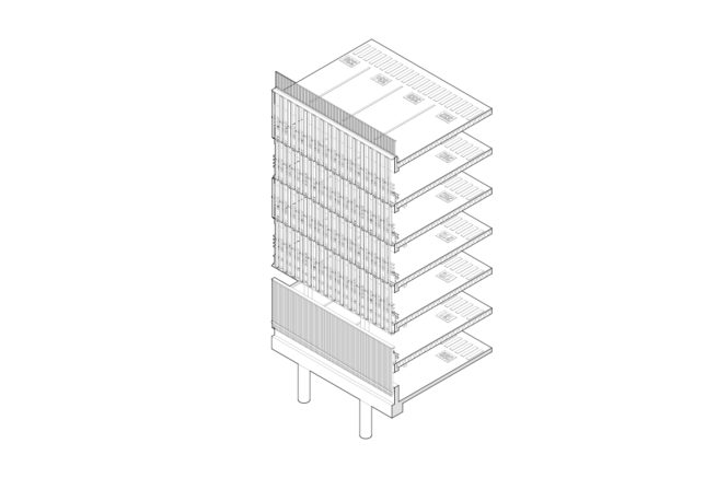 Parking Danube vert, Strasbourg - COSA Colboc Sachet architectures
